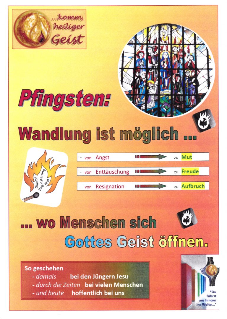 Pfingst-Plakat | Katholische Gemeinde St. Joseph